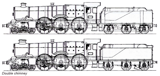 4073 4-6-0 GWR Collett Castle 100A1, 111, 4000, 4016, 4032, 4037, 4073 ...