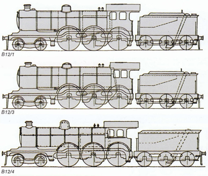 B12 61500 – 61580 4-6-0 GER Holden – Preserved British Steam Locomotives